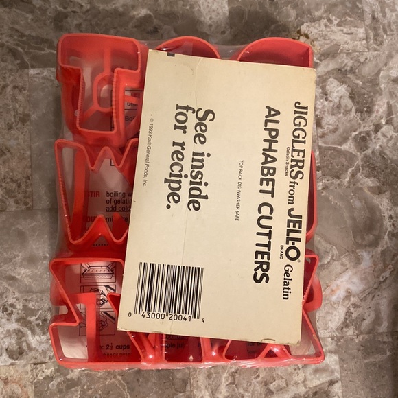 Jello | Kitchen | New Vintage Jello Jigglers Alphabet Cutters | Poshmark